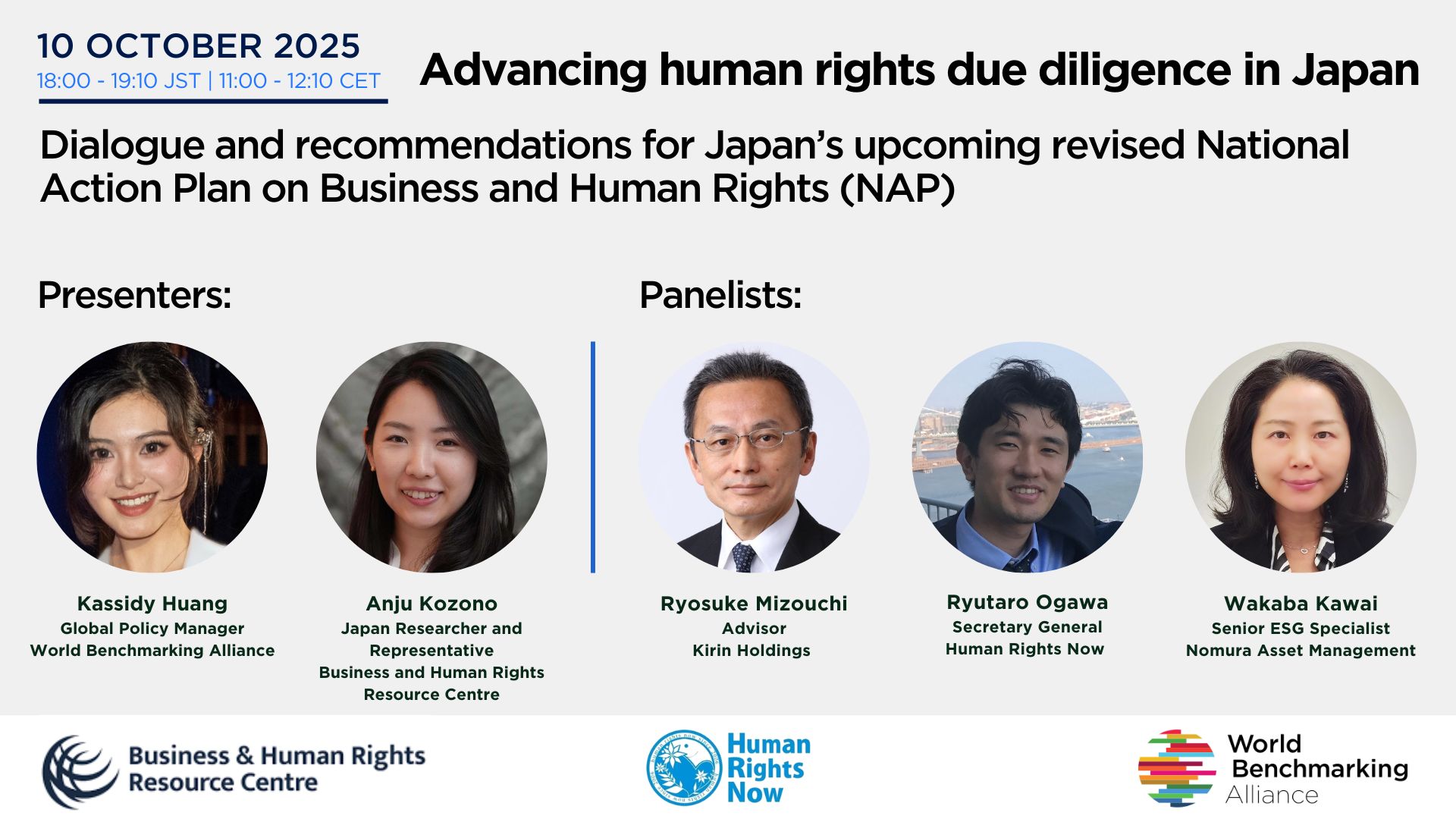 [Webinar: Friday, October 10th] Advancing Human Rights Due Diligence in ...